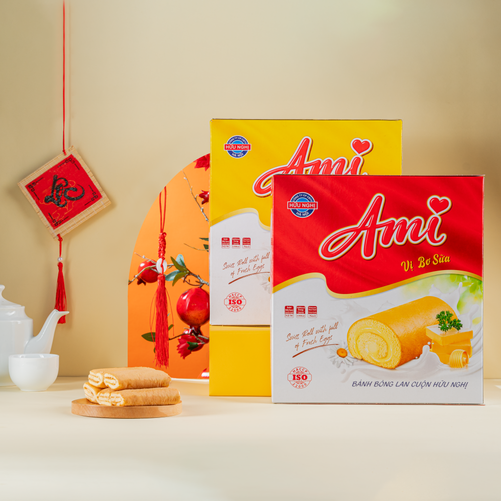 Bánh bông lan bơ sữa - Công Ty Cổ Phần Chế Biến Thực Phẩm Hữu Nghị